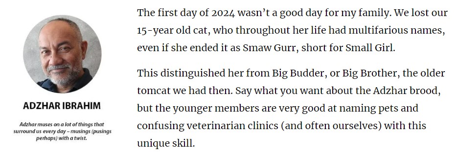 The "Small Girl" who made a huge difference (by Adzhar Ibrahim ...